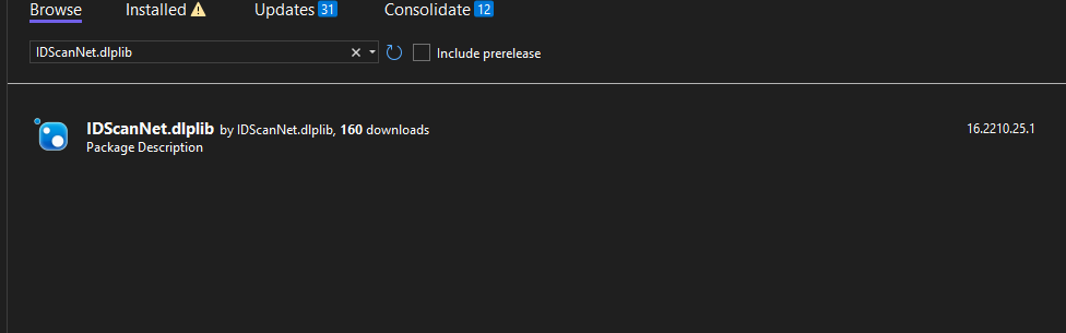 ID Parsing Library Use NuGet | IDScan.net