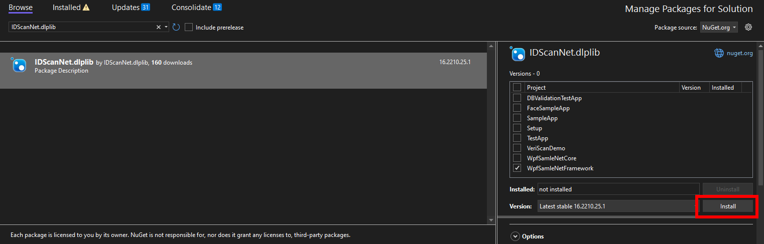 ID Parsing Library Use NuGet | IDScan.net
